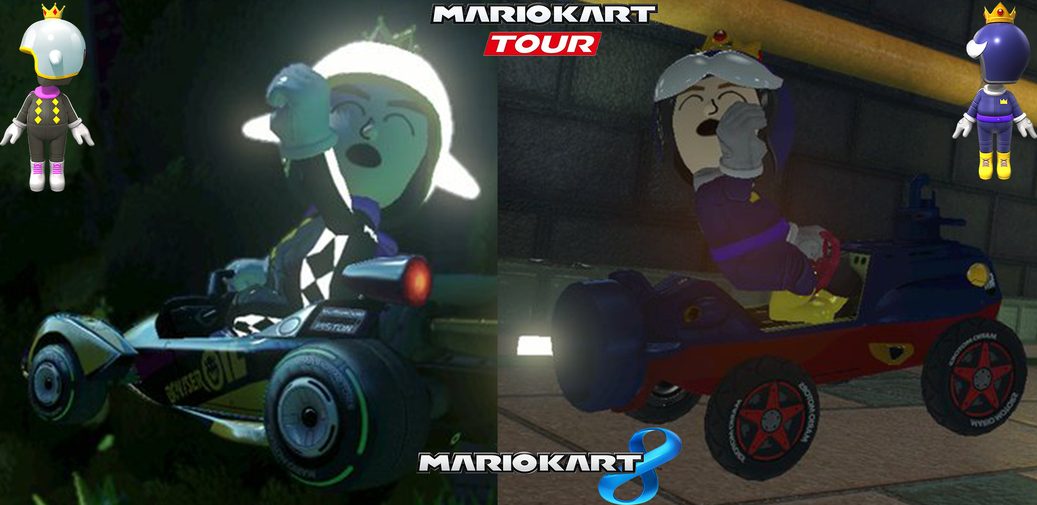King Bob omb & King Boo Mii Racing Suits (Port) Mod for Mario Kart 8 ...