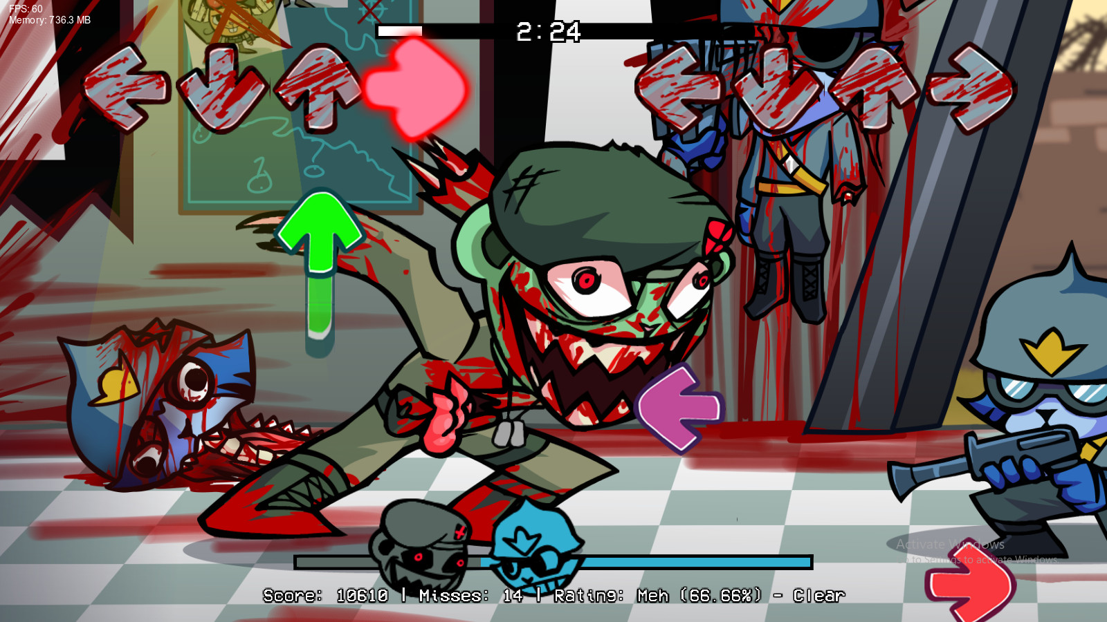 Kapow Guerrilla fanmade chart [Friday Night Funkin'] [Mods]