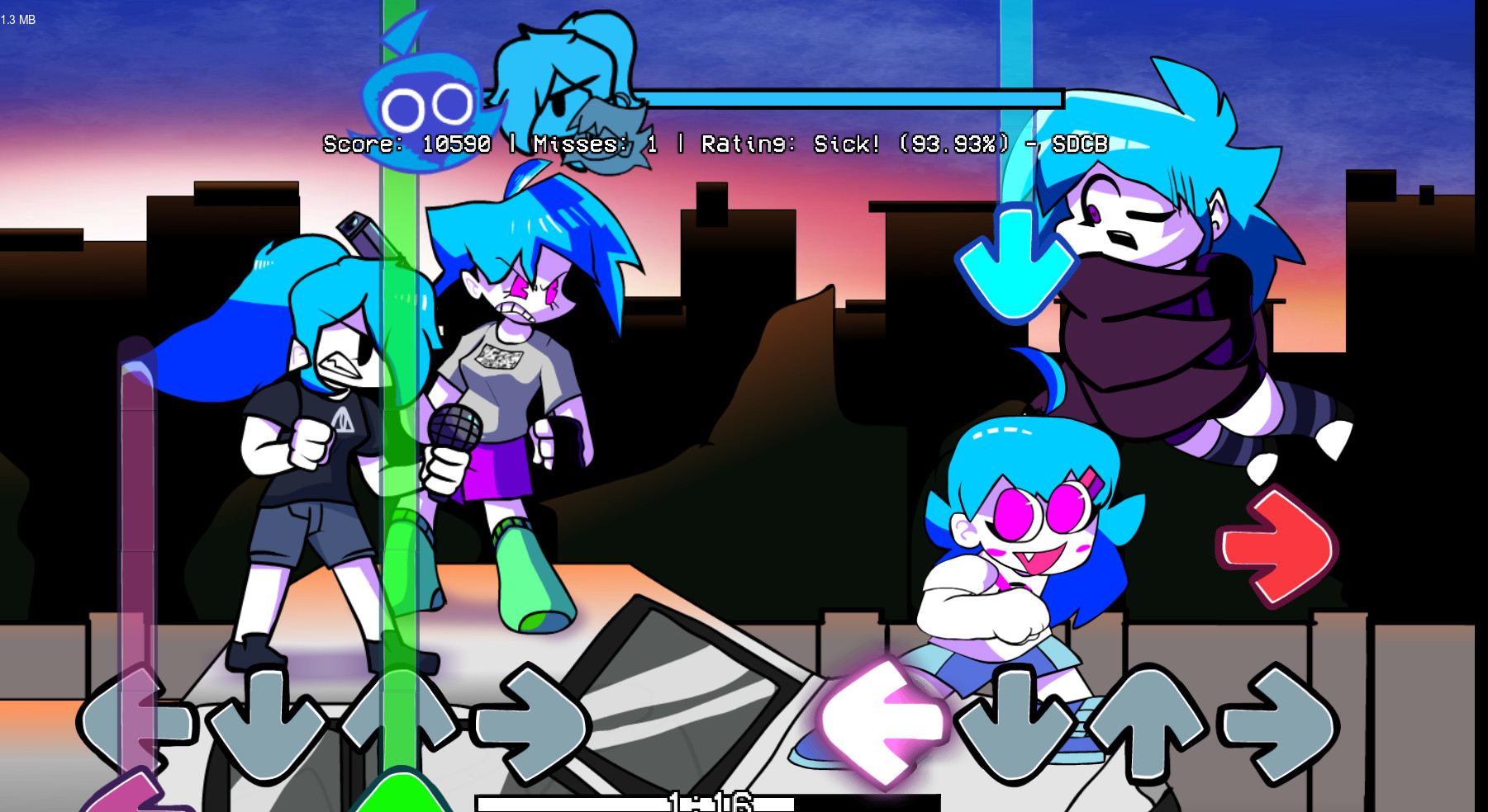 Mask off Reconstruction (Faker sky Skyverse) [Friday Night Funkin'] [Mods]