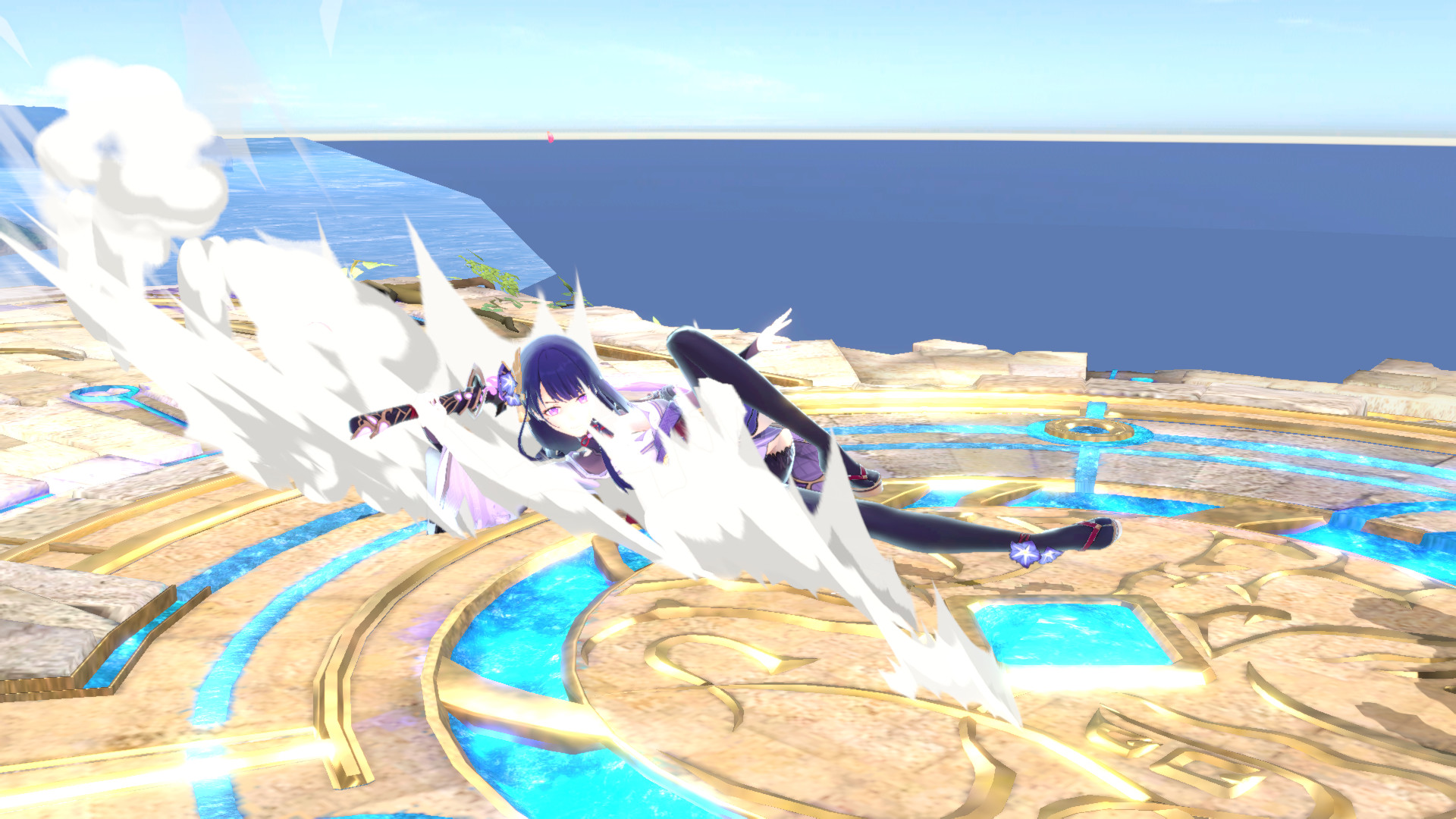 Raiden Shogun (Sword) (Genshin Impact) Mod for Super Smash Bros ...