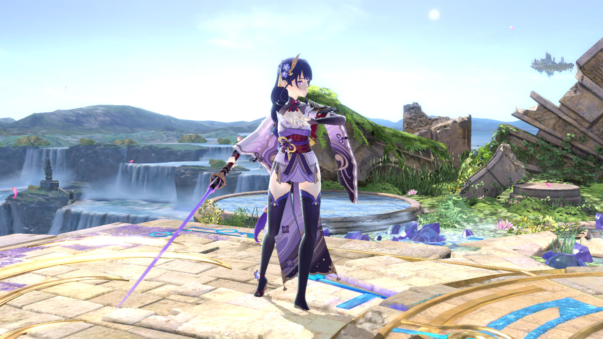 Raiden Shogun (Sword) (Genshin Impact) Mod for Super Smash Bros ...