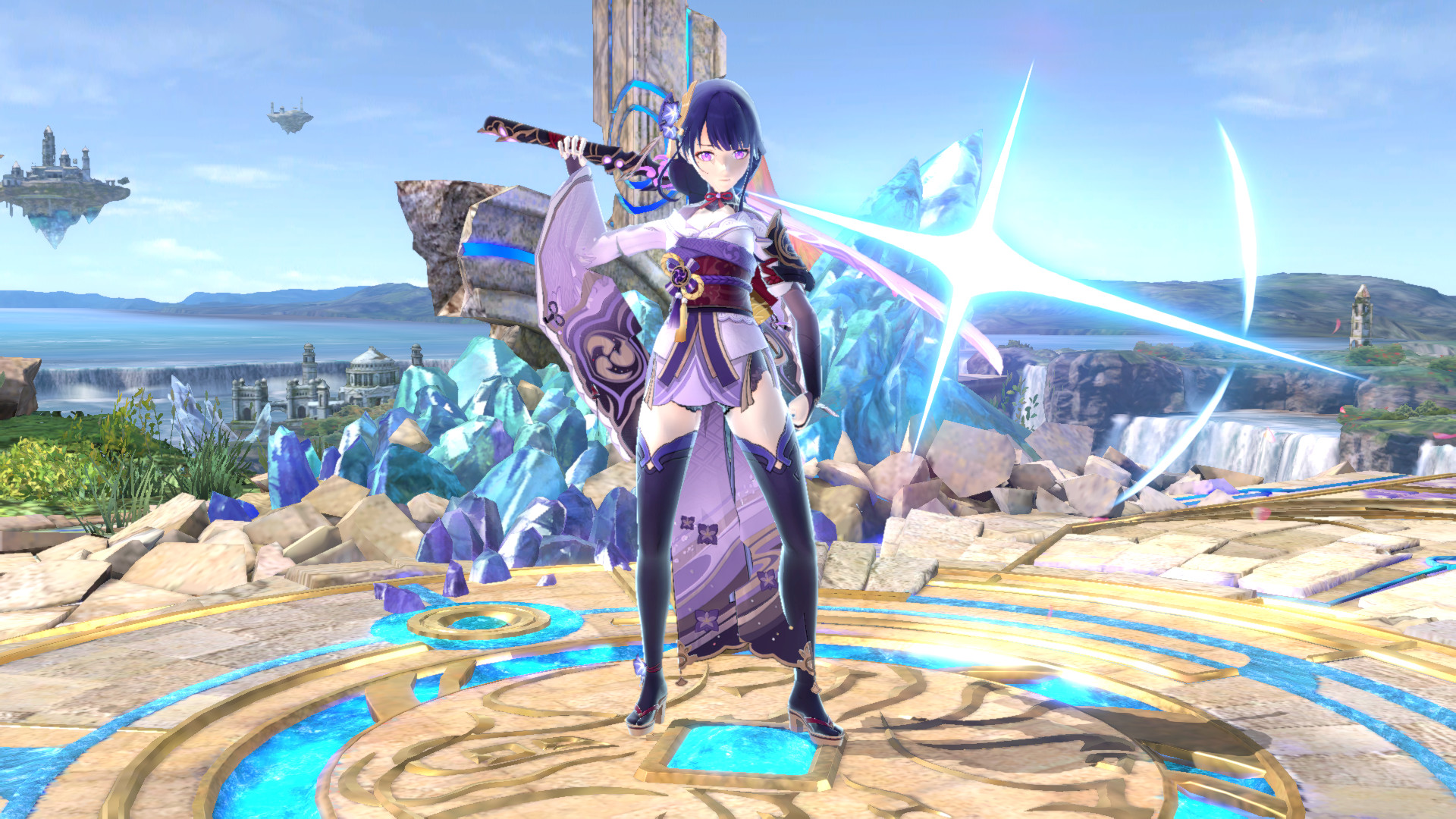 Raiden Shogun (Sword) (Genshin Impact) Mod for Super Smash Bros ...