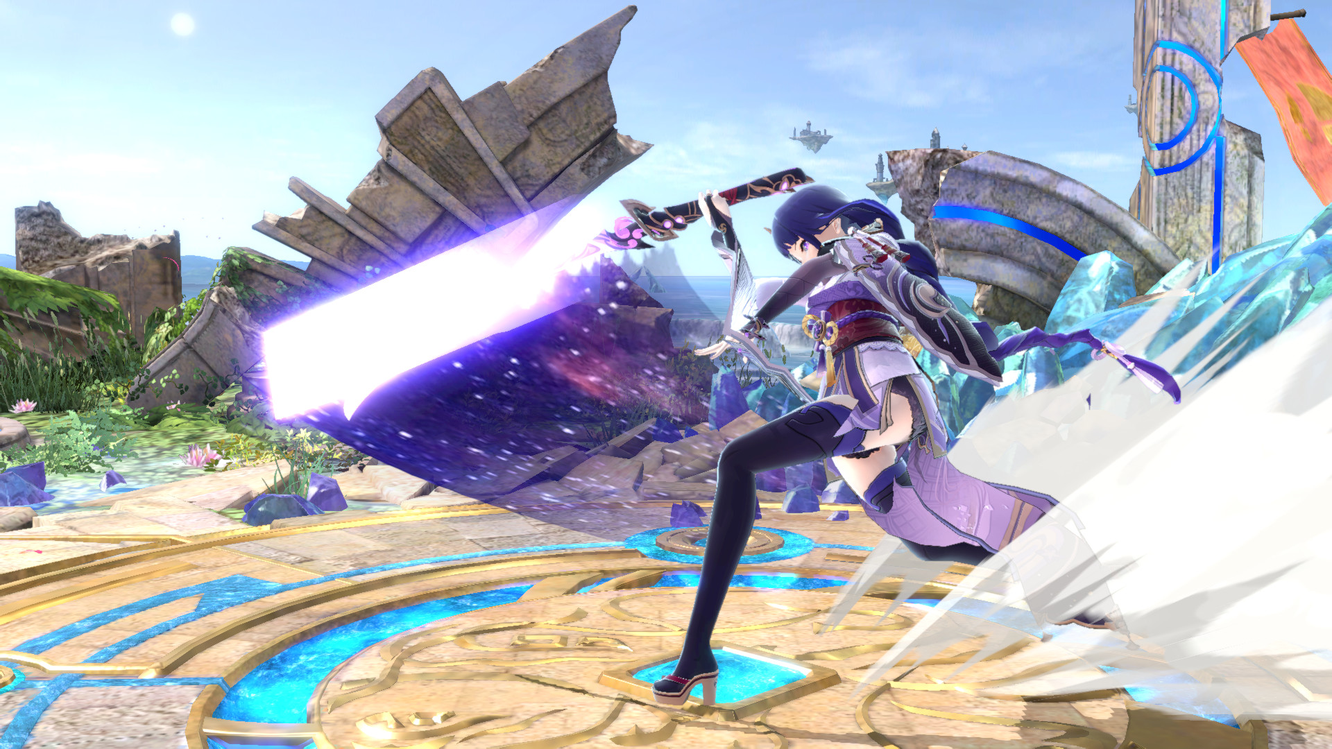 Raiden Shogun (Sword) (Genshin Impact) Mod for Super Smash Bros ...