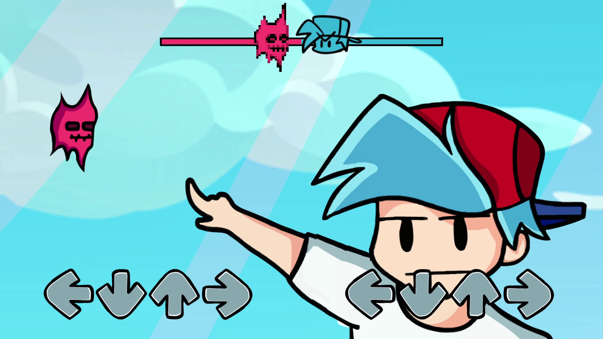 Guys Look, A Spirit (FNF Look BF VS Senpai) [Friday Night Funkin'] [Mods]