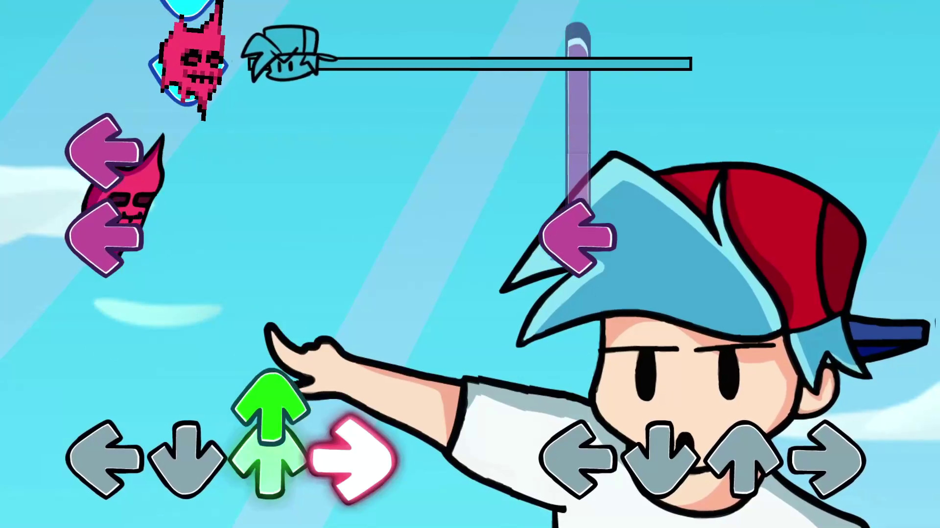 Guys Look, A Spirit (FNF Look BF VS Senpai) [Friday Night Funkin'] [Mods]