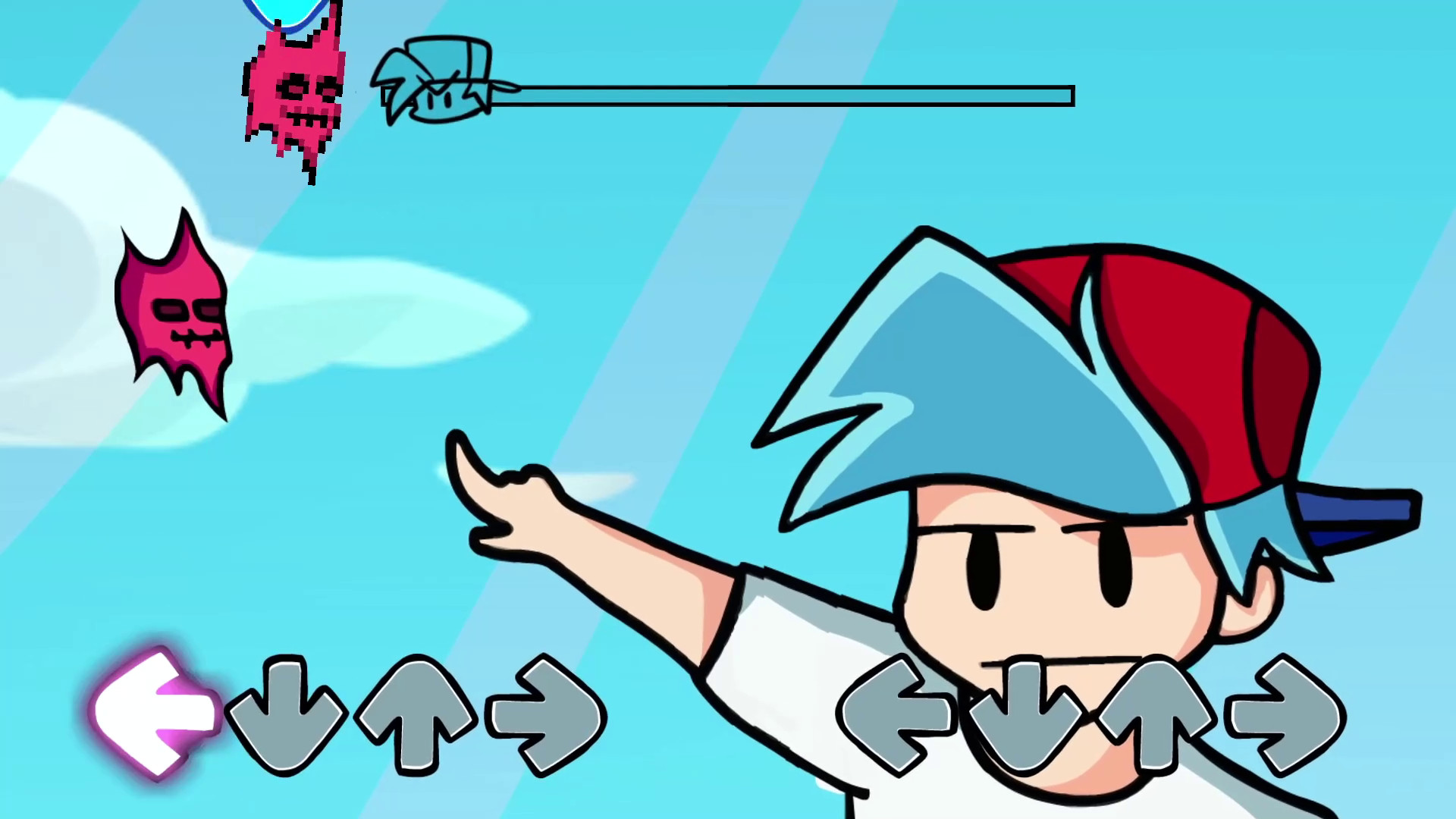 Guys Look, A Spirit (FNF Look BF VS Senpai) [Friday Night Funkin'] [Mods]