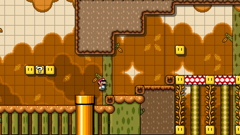 Autumn Forest Course Theme Mod for Super Mario Maker for Nintendo 3DS ...