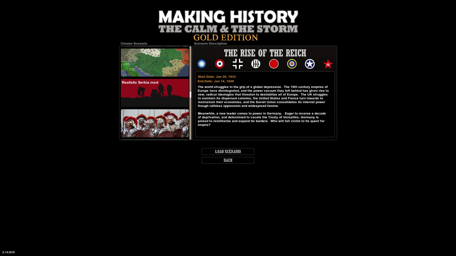 Making History Gold Legacy Scenario Compilation Mod for Making History ...