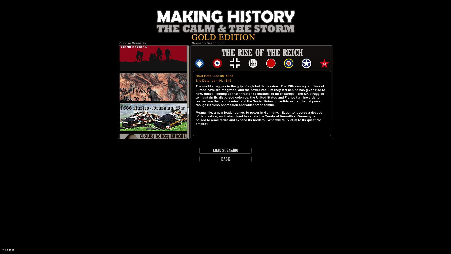 Making History Gold Legacy Scenario Compilation Mod for Making History ...