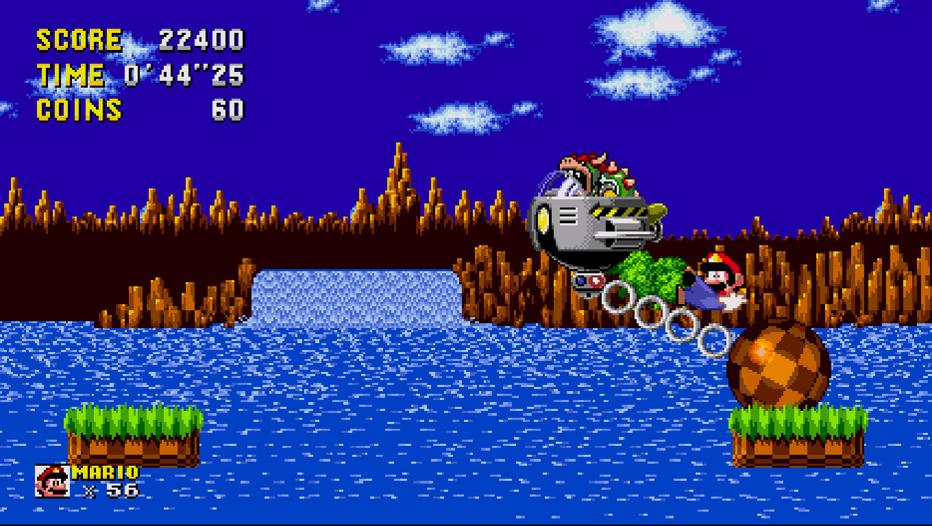 SMW Mario over Sonic Mod for Sonic the Hedgehog Forever | S1F Mods