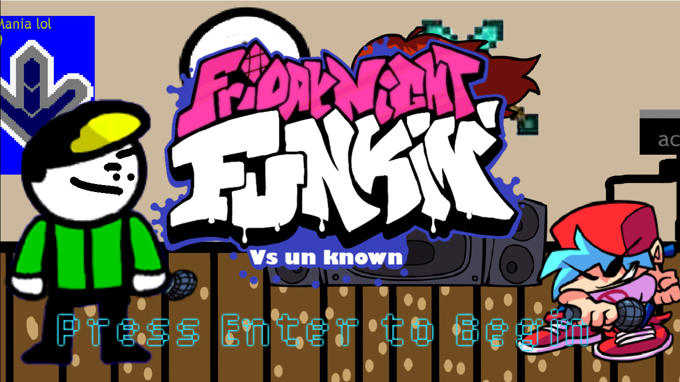 Vs un known Gamer 324 [2.5] Mod for Friday Night Funkin' | FNF Mods