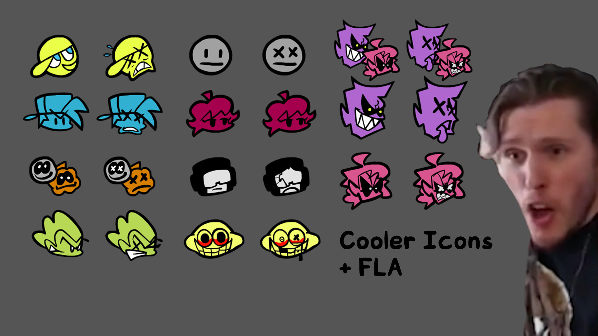 Cooler Icons + FLAs Mod for Friday Night Funkin' | FNF Mods