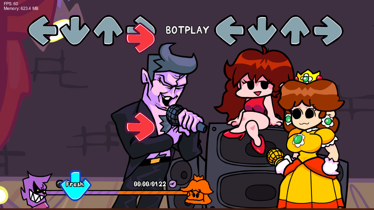 Playable Princess Daisy (PSYCH ENGINE ONLY) Mod for Friday Night Funkin ...