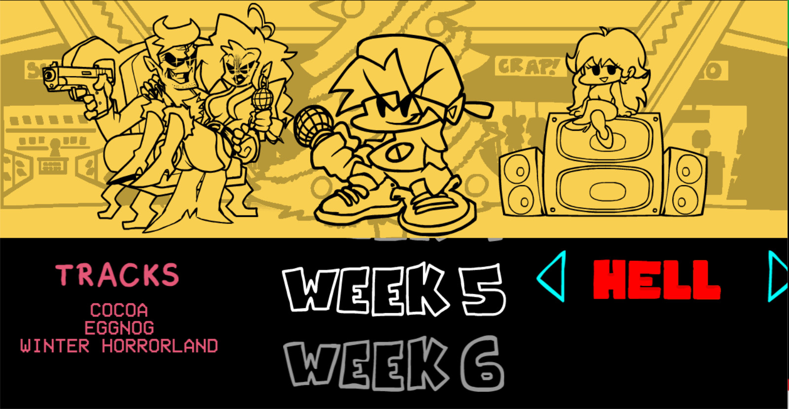 FNF (Hell Diffuculty) v5.0 [Friday Night Funkin'] [Mods]