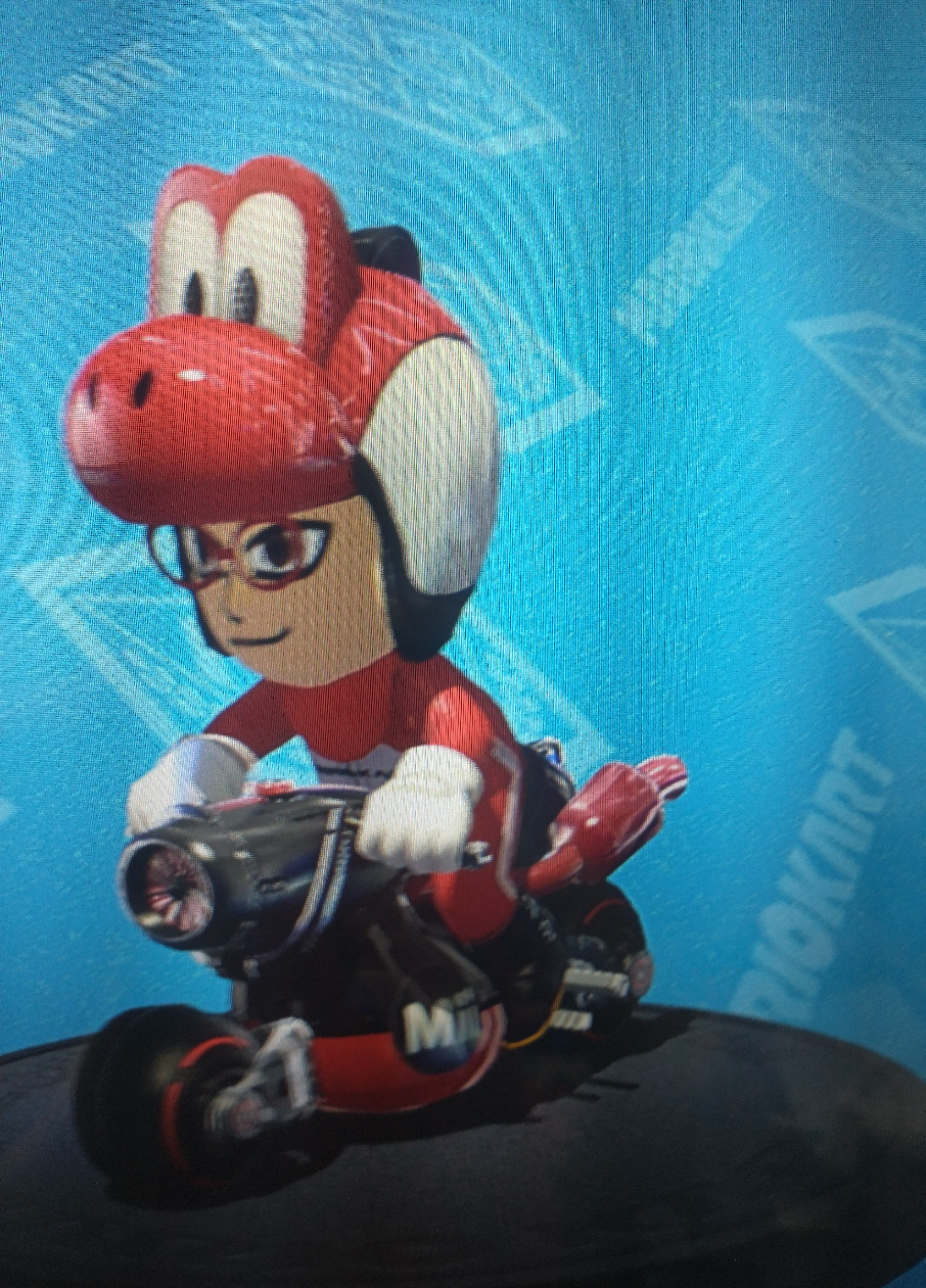Red Yoshi MII Costume Mod for Mario Kart 8 Deluxe | MK8D Mods