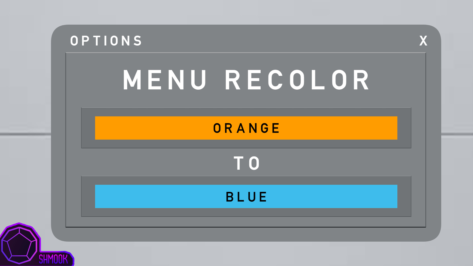 Menu Recolor: Orange to Blue Mod for Portal | PRTL Mods