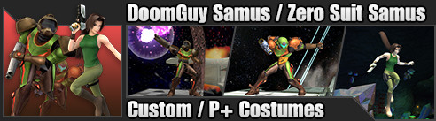 Doomguy Samus / Zero suit Samus Mod for Super Smash Bros. Brawl | Brawl ...