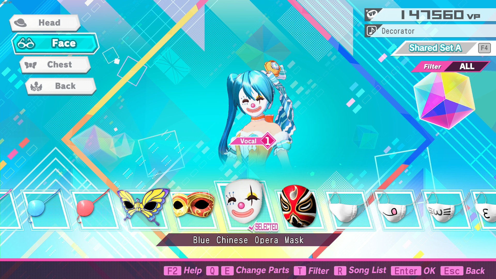 Clown Mask Mod for Hatsune Miku: Project DIVA Mega Mix+ | PDMegaMix+ Mods