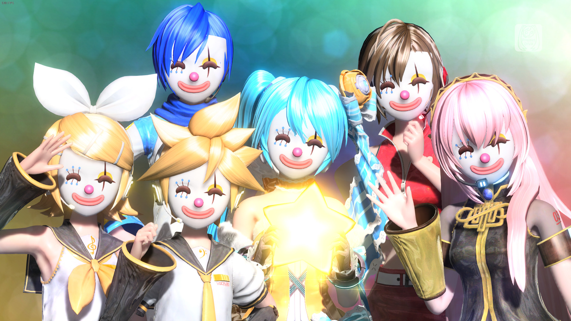 Clown Mask Mod for Hatsune Miku: Project DIVA Mega Mix+ | PDMegaMix+ Mods