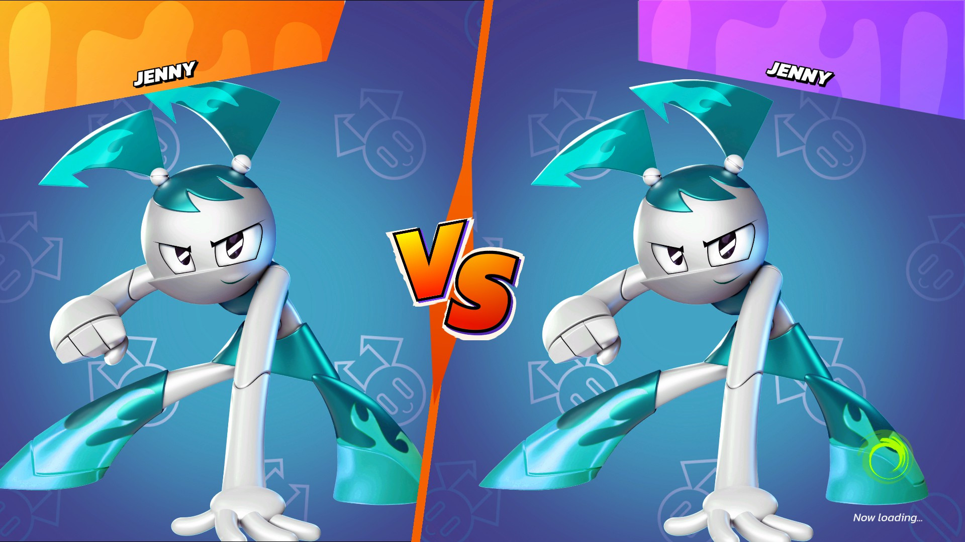 XJ9 Red hot makeover but blue [Nickelodeon All-Star Brawl] [Mods]