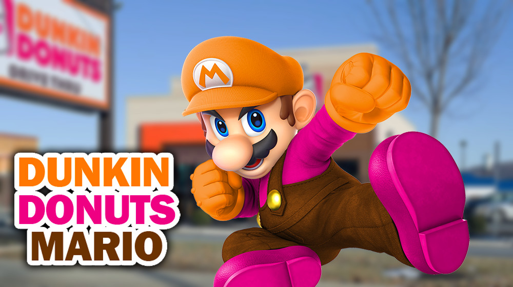 Dunkin' Donuts Mario! Mod for Super Smash Bros. Ultimate | SSBU Mods