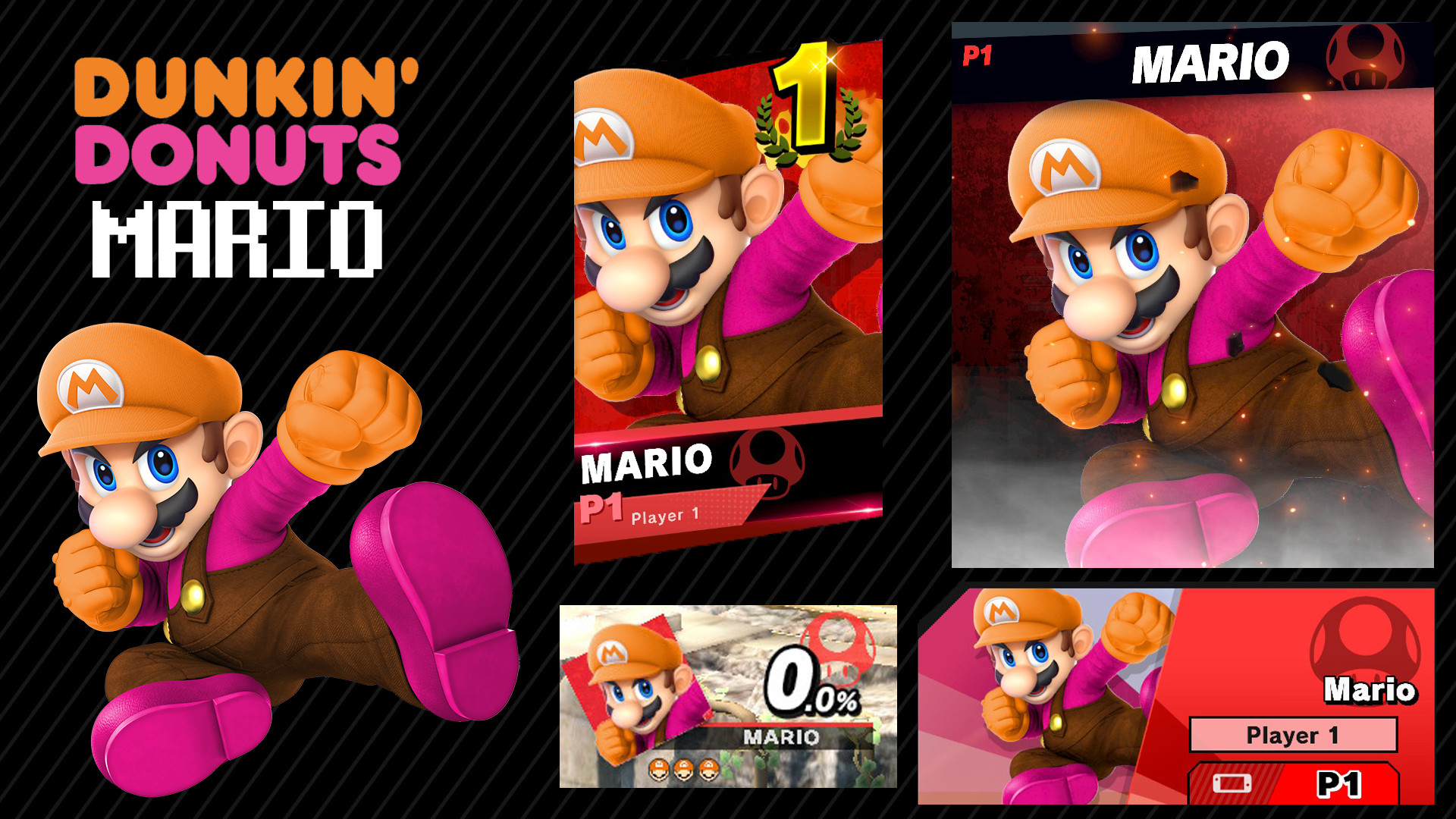 Dunkin' Donuts Mario! Mod for Super Smash Bros. Ultimate | SSBU Mods