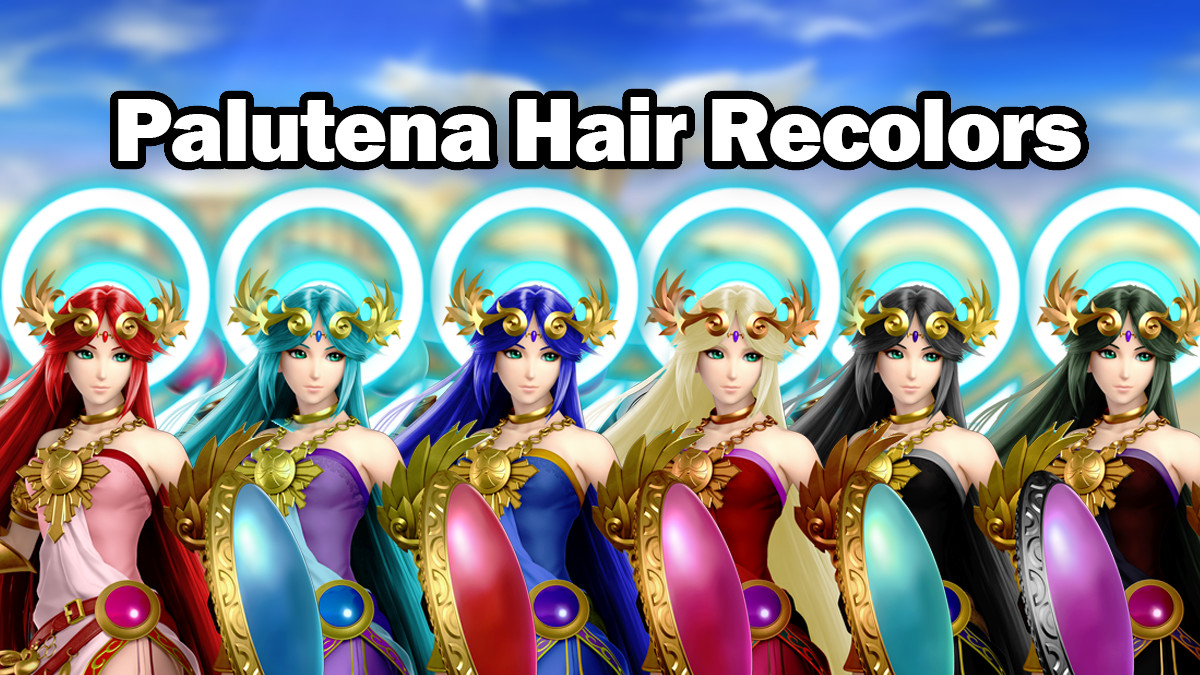 Palutena Hair Reskins + UI Mod for Super Smash Bros. Ultimate | SSBU Mods
