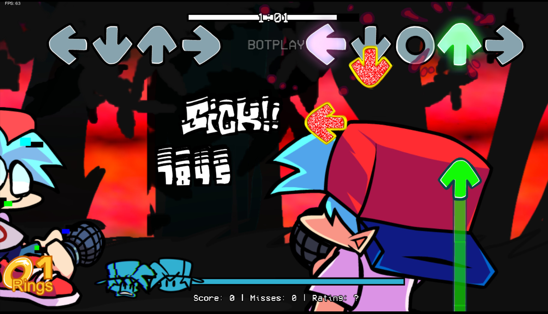 Triple Trouble Multiverse Bf [Friday Night Funkin'] [Mods]