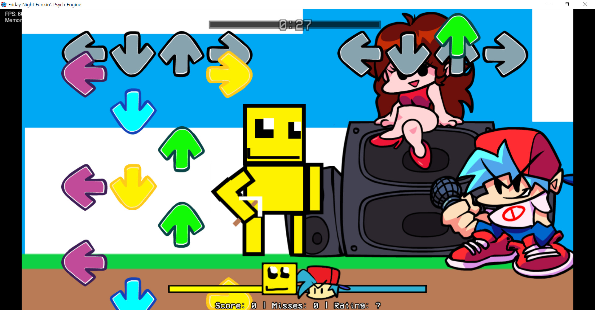 FNF vs.yellow mod(Korean language) [Friday Night Funkin'] [Mods]