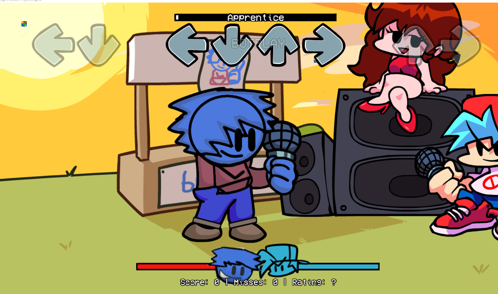 Blue, guy sings apprentice! [3D Night Funkin jam] [Friday Night Funkin ...