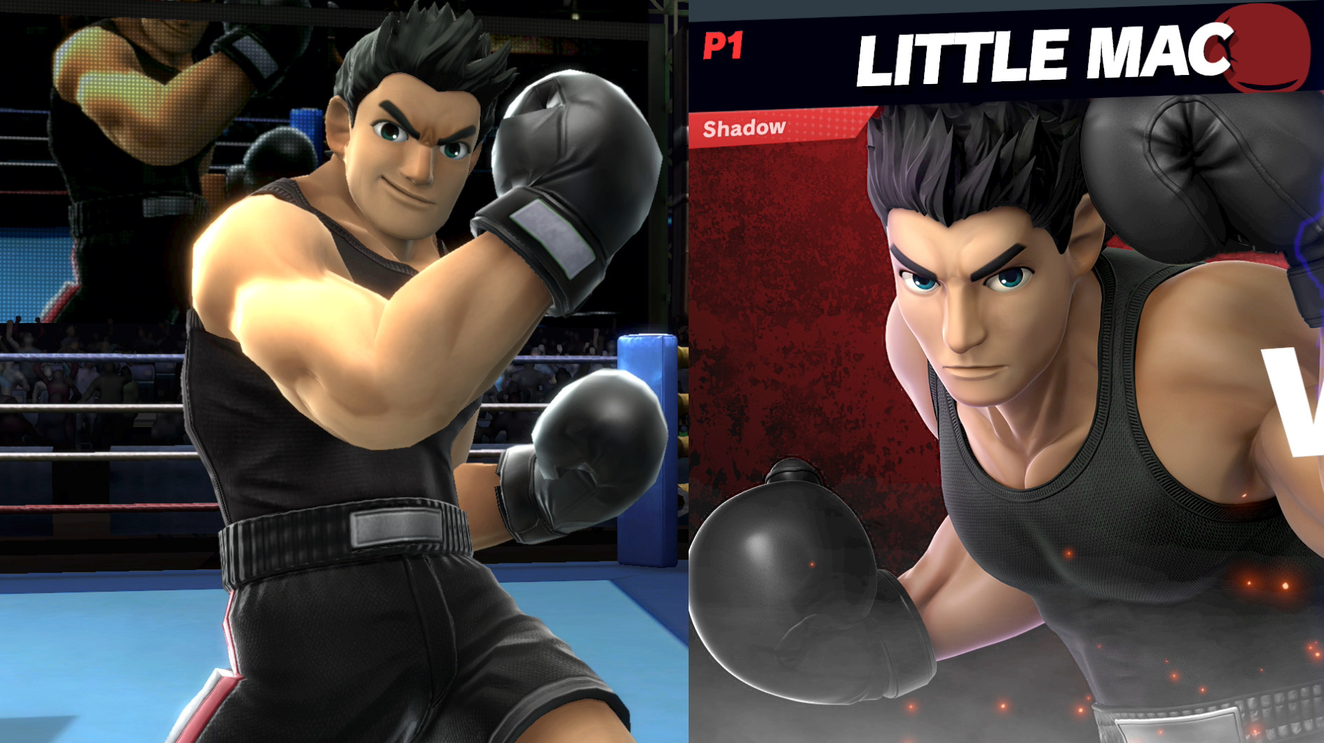 Black Outfit Little Mac Mod for Super Smash Bros. Ultimate | SSBU Mods