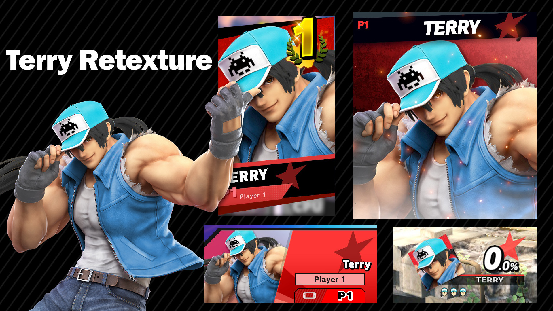 Terry Retexture {Request} Mod for Super Smash Bros. Ultimate | SSBU Mods