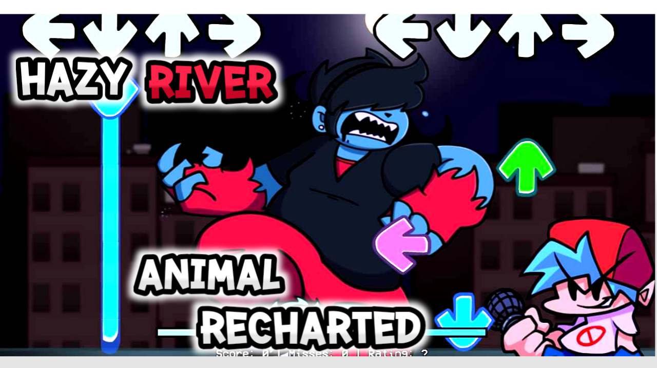 HAZY RIVER Animal : Recharted Mod for Friday Night Funkin' | FNF Mods
