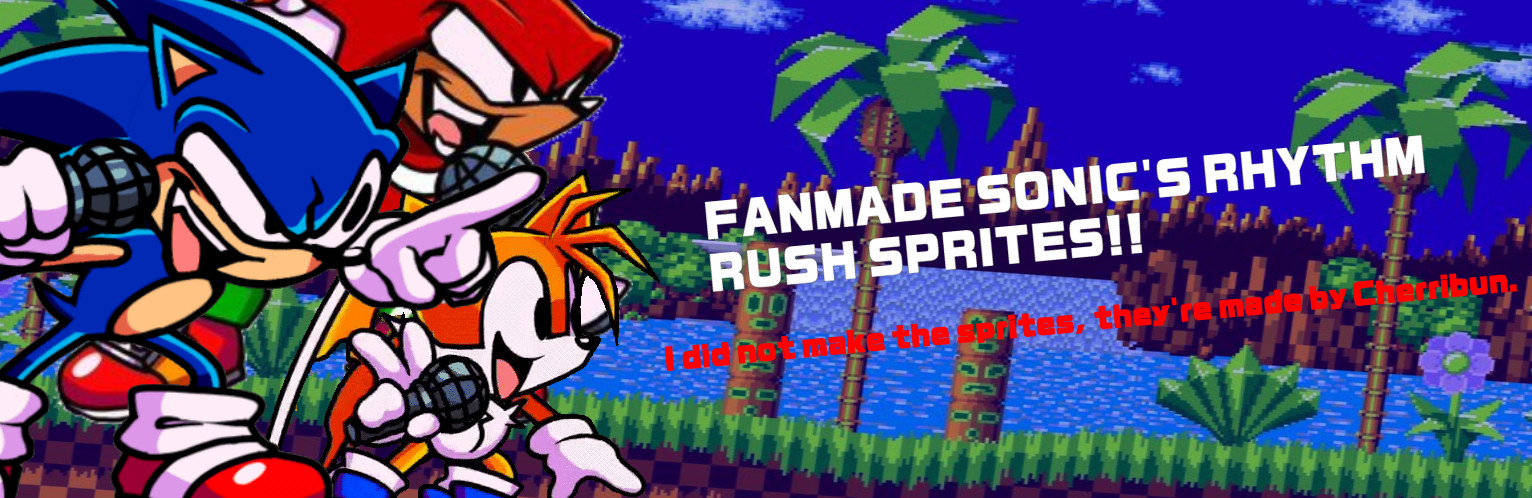 Fanmade Sonic's Rhythm Rush Sprites [Friday Night Funkin'] [Mods]