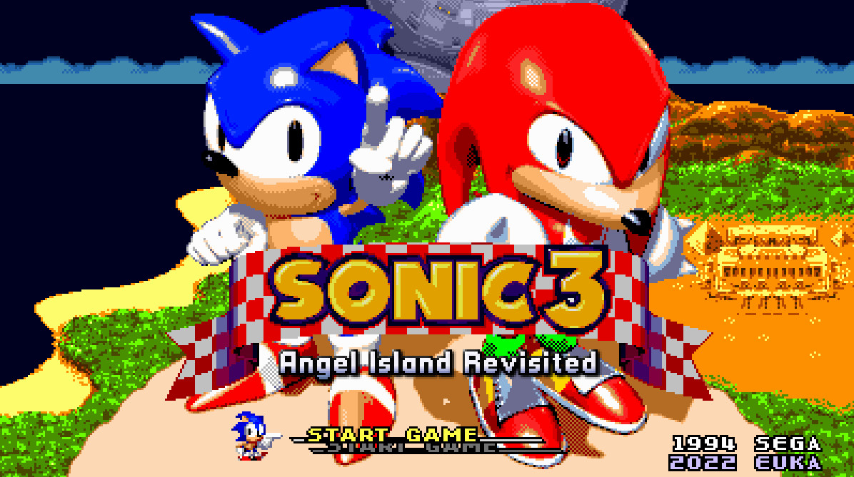 S&K Sonic in S3 Title Screen Mod for Sonic 3 A.I.R. | S3AIR Mods