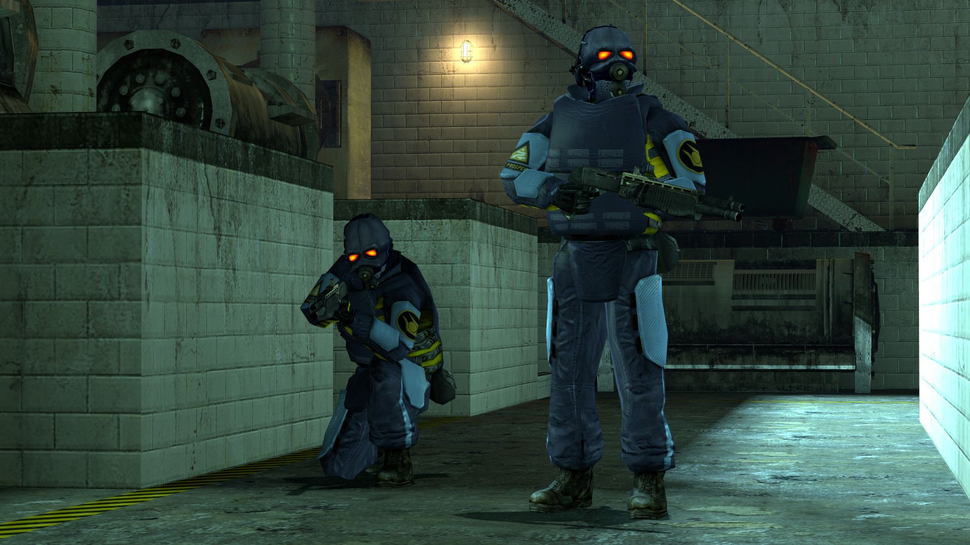 Touch of Yellow + Eye Fixes for Prison Guards [Half-Life 2] [Mods]