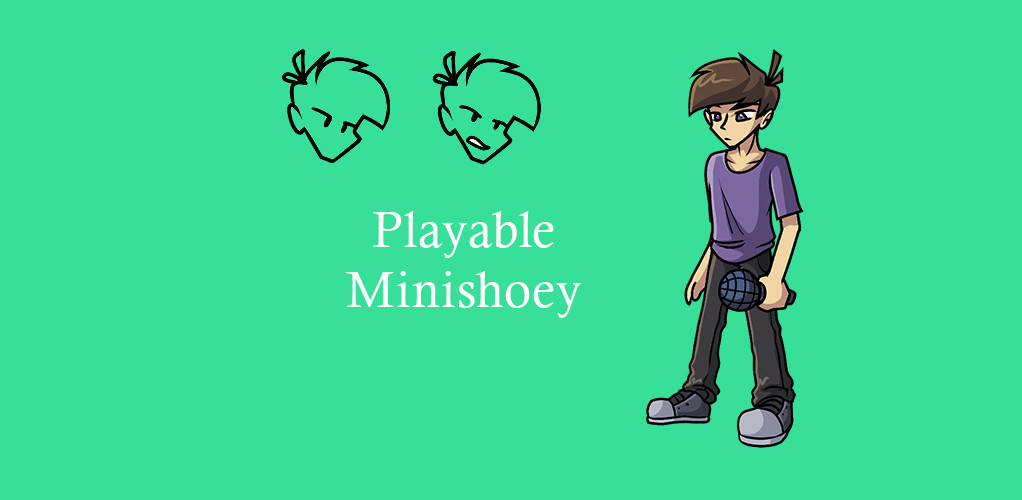Playable Minishoey [Friday Night Funkin'] [Mods]