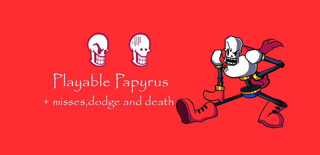 Playable Papyrus Mod for Friday Night Funkin' | FNF Mods