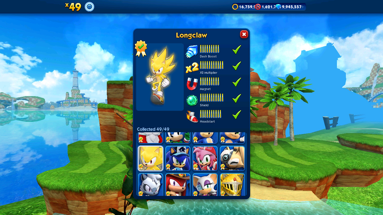 Super Sonic (FULL UNRIGGED MODEL IMPORT) [Sonic Dash] [Mods]