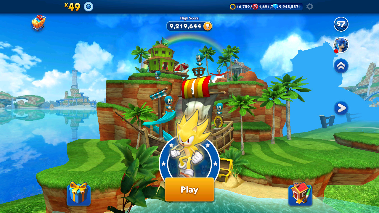 Super Sonic (FULL UNRIGGED MODEL IMPORT) [Sonic Dash] [Mods]