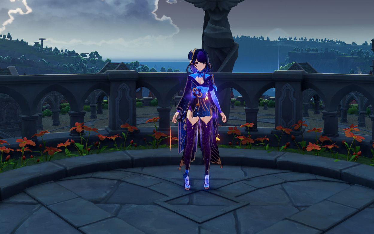 Galaxy-Themed Raiden Shogun Mod for Genshin Impact | GI Mods