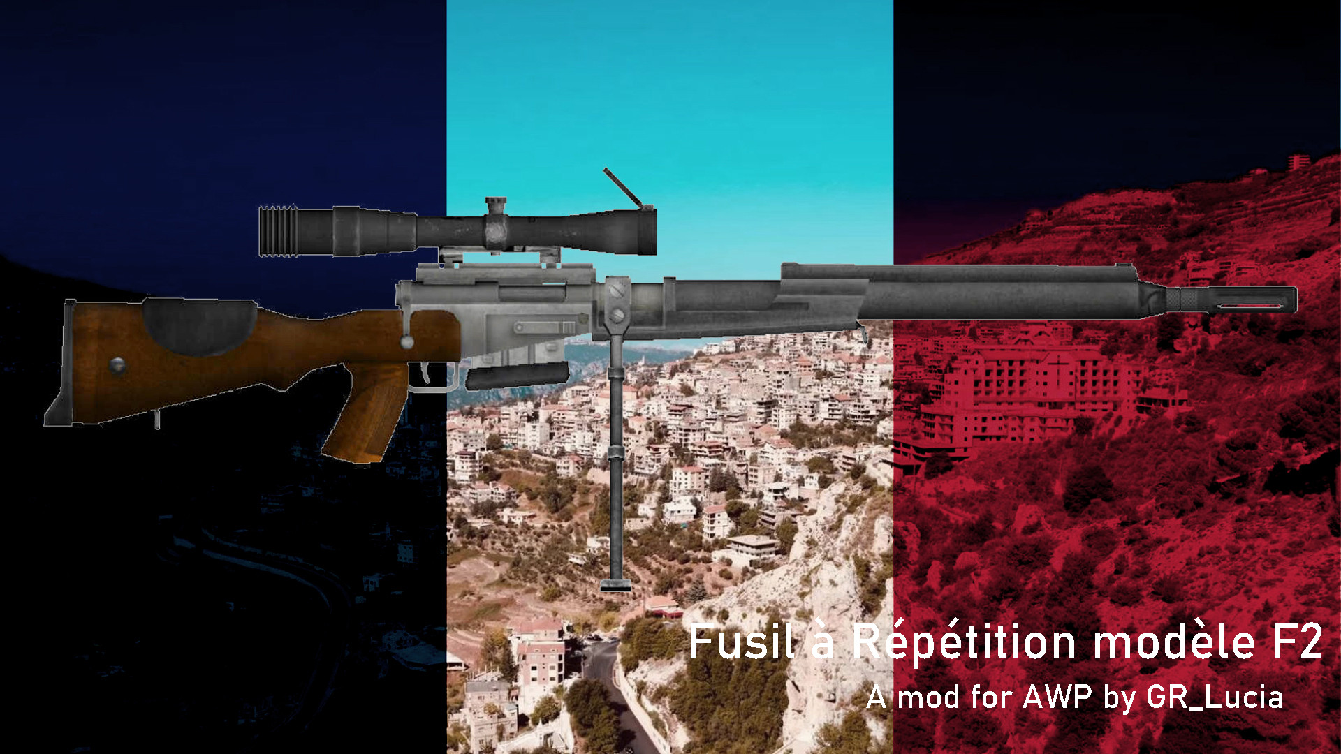 GIAT FR F2 sniper rifle [Counter-Strike 1.6] [Mods]