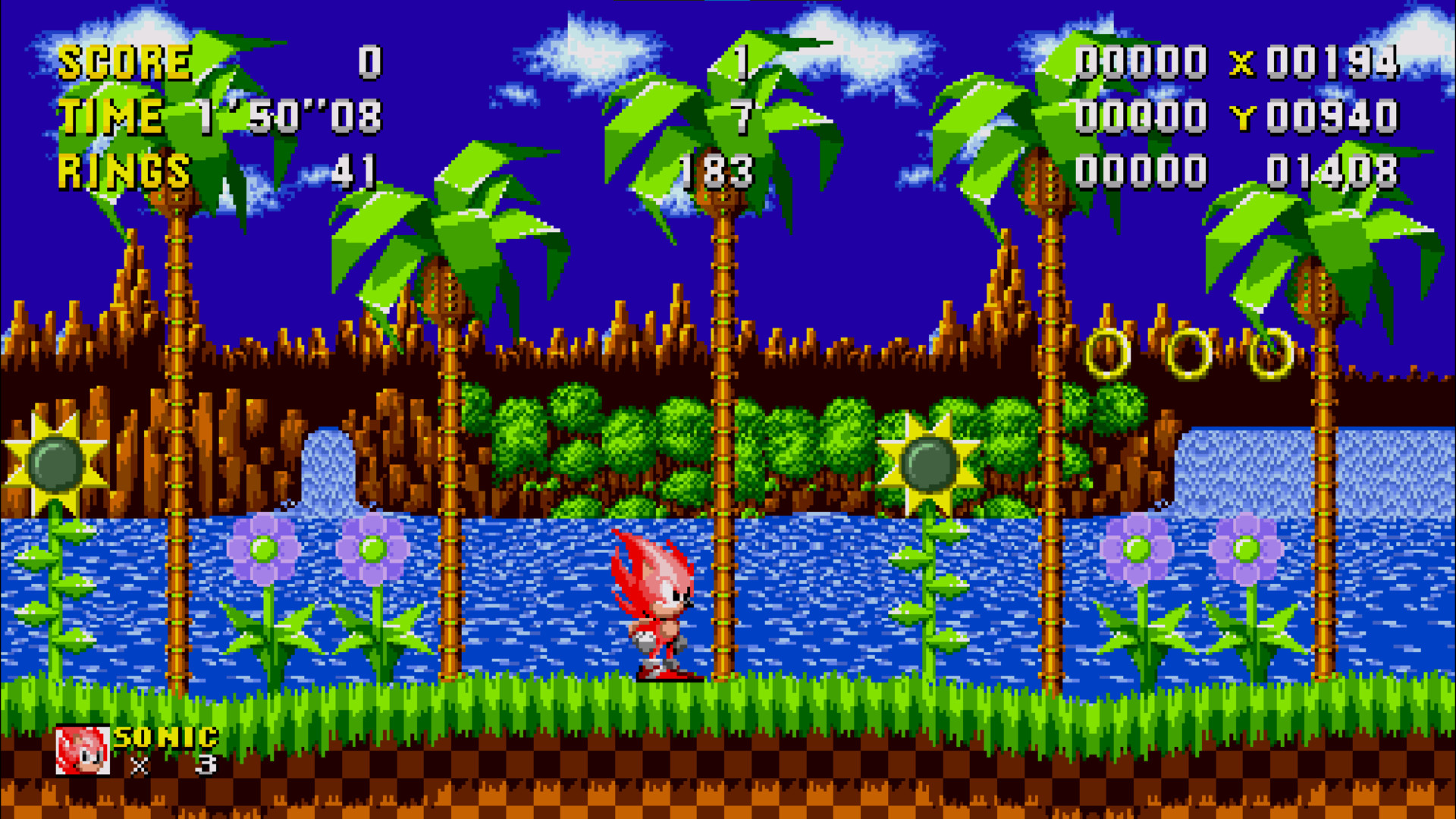 Burning / Fire Sonic Mod for Sonic the Hedgehog Forever | S1F Mods