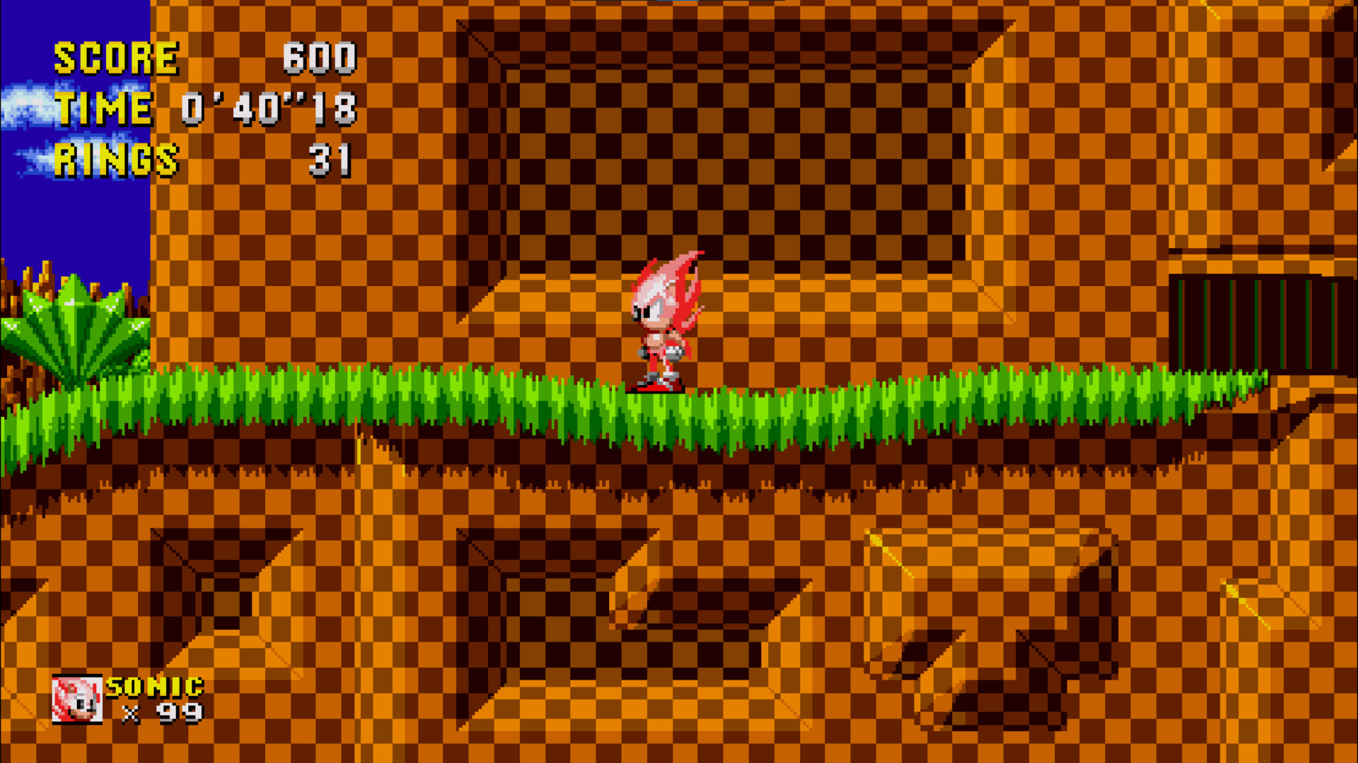 Burning / Fire Sonic Mod for Sonic the Hedgehog Forever | S1F Mods