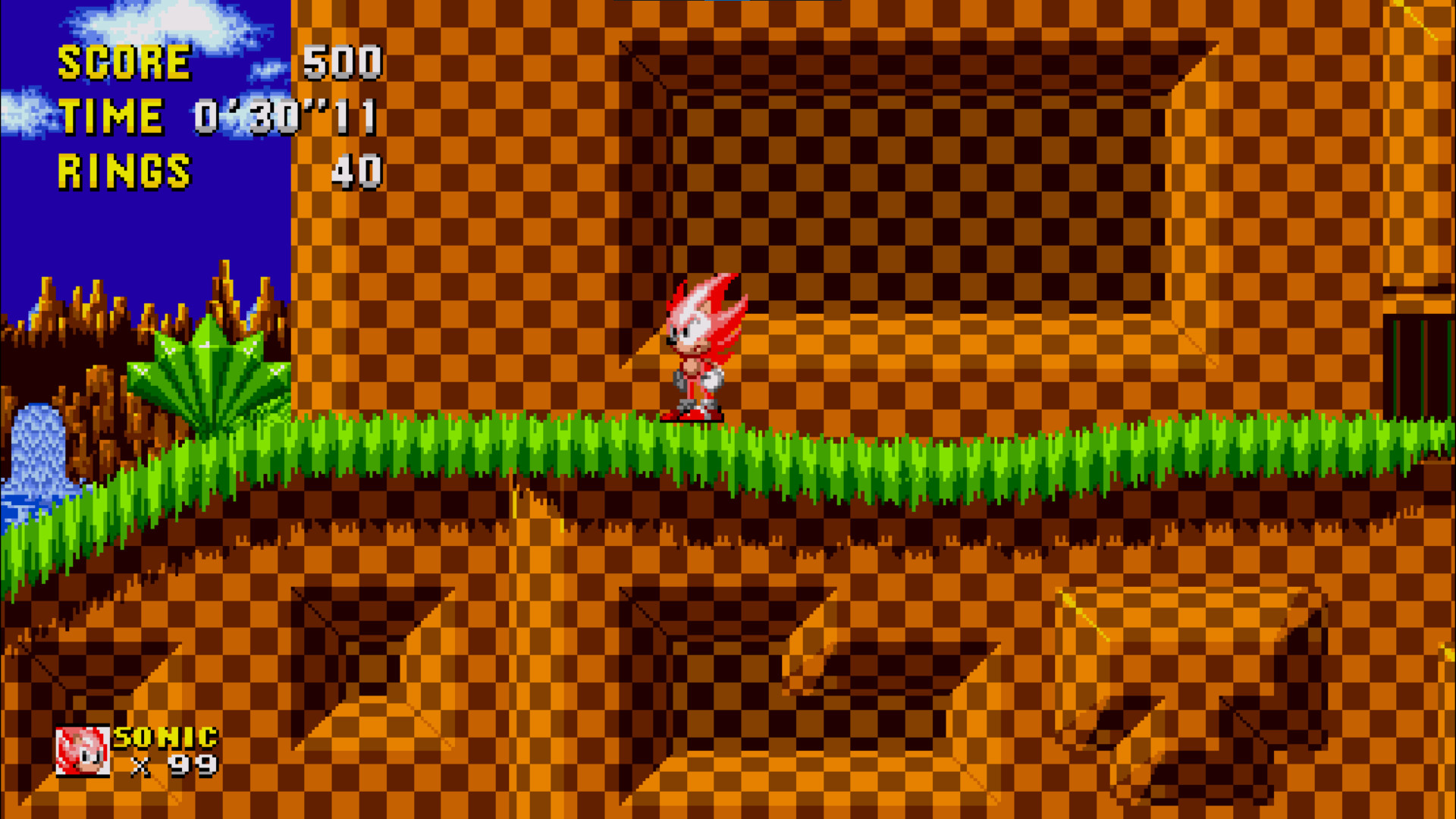 Burning / Fire Sonic Mod for Sonic the Hedgehog Forever | S1F Mods