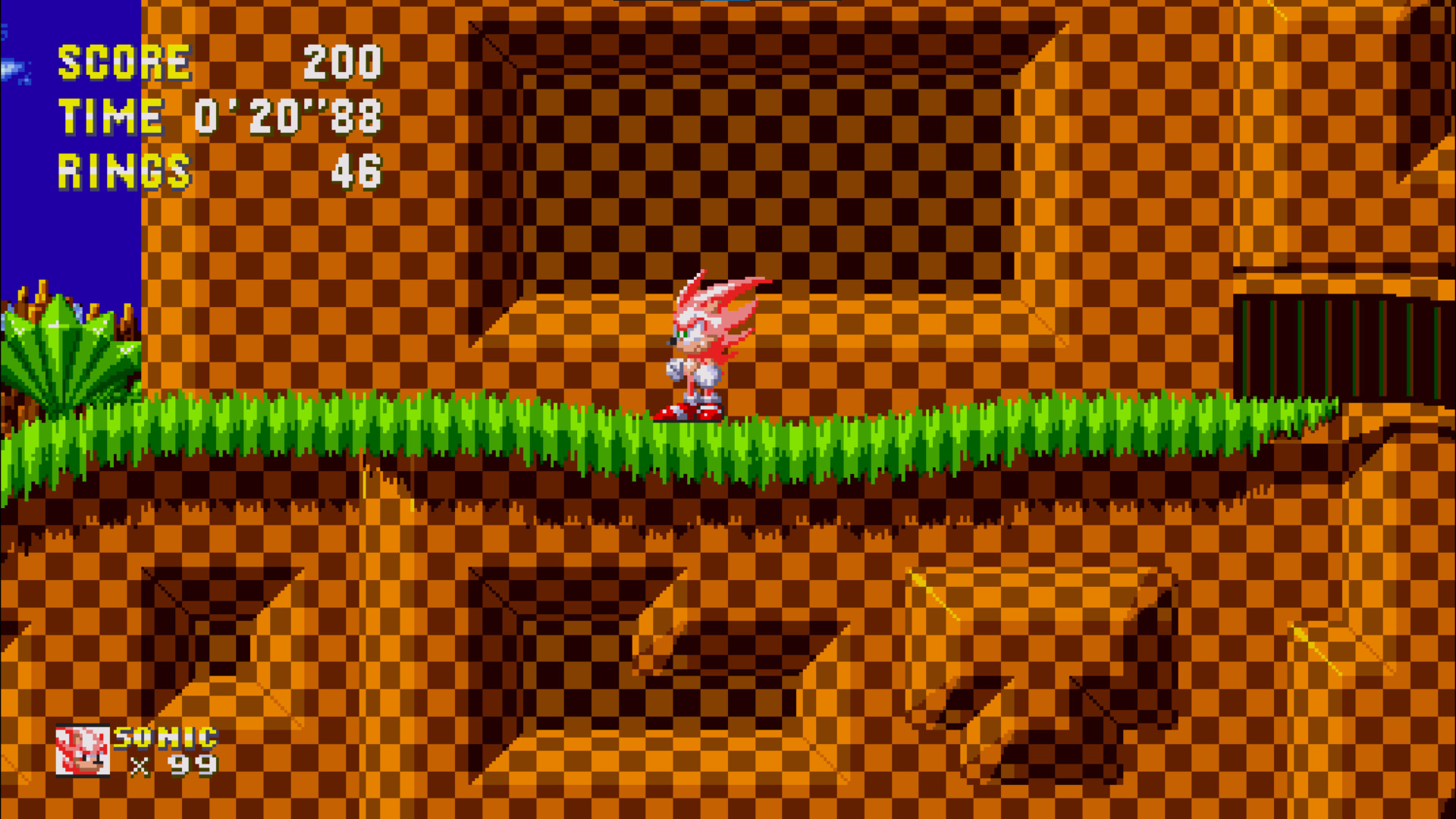 Burning / Fire Sonic Mod for Sonic the Hedgehog Forever | S1F Mods