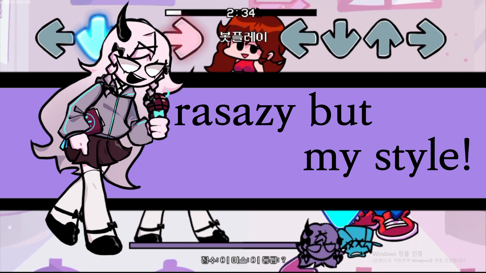 rasazy skin!(old remaster) Mod for Friday Night Funkin' | FNF Mods