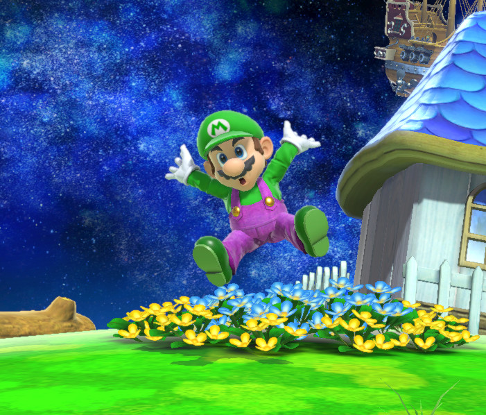 SMW Luigi inspired Mario Mod for Super Smash Bros. Ultimate | SSBU Mods