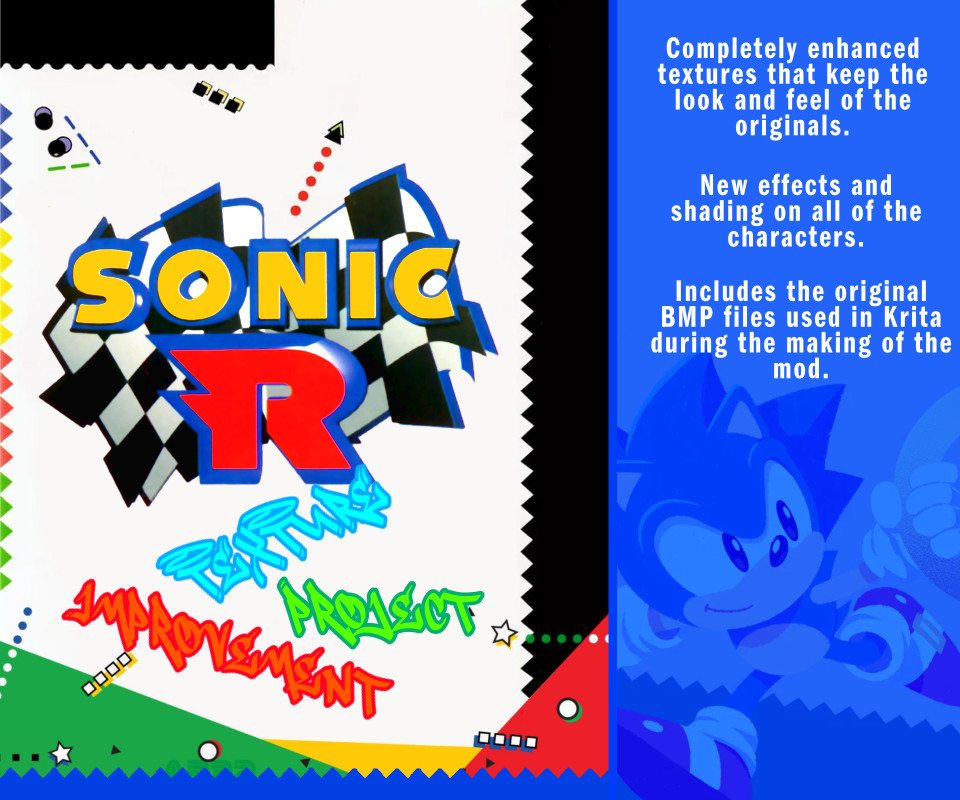 Sonic R Texture Improvement Project [Sonic R] [Mods]