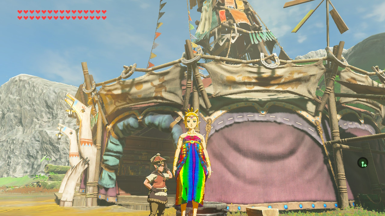 Rainbow Tie Dyed Goddess Dress for Zelda's Ballad Mod for The Legend of ...